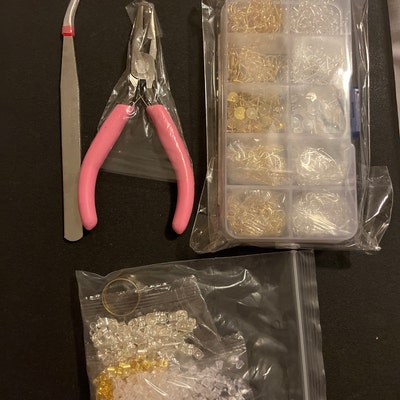 Earring Making Kit 1560pc Earring Kit With Tools Eye Pins Earring Hooks ...