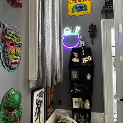 72 / 6 Foot Coffin Bookshelf, Goth, Spooky, Home Decor, Bookcase ...