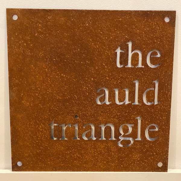 Corten Steel House Number, Weathered Steel House Number, Rustic Steel ...