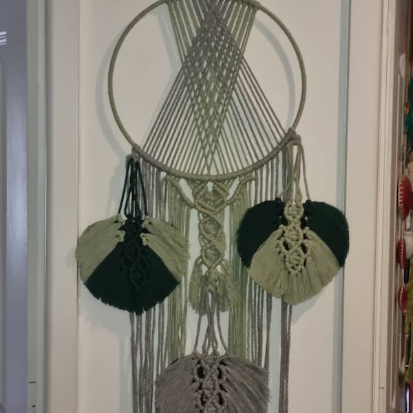 Macrame Feather PDF Pattern, DIY Macrame Leaf Macrame, Tutorial for ...