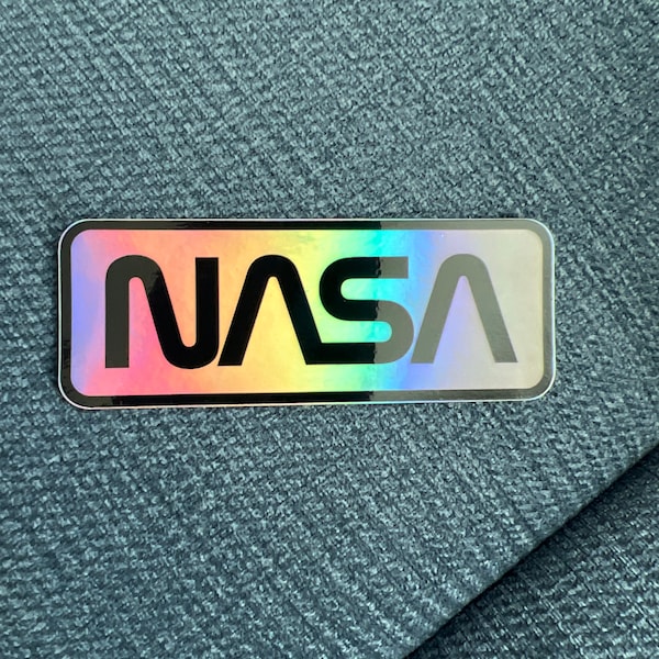 NASA Worm Holographic Vinyl Decal - Futuristic Sticker - Astronomy ...