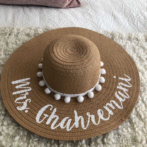 Custom Beach Hat / Beach Hat / Beach Hats / Personalized Beach Hat ...