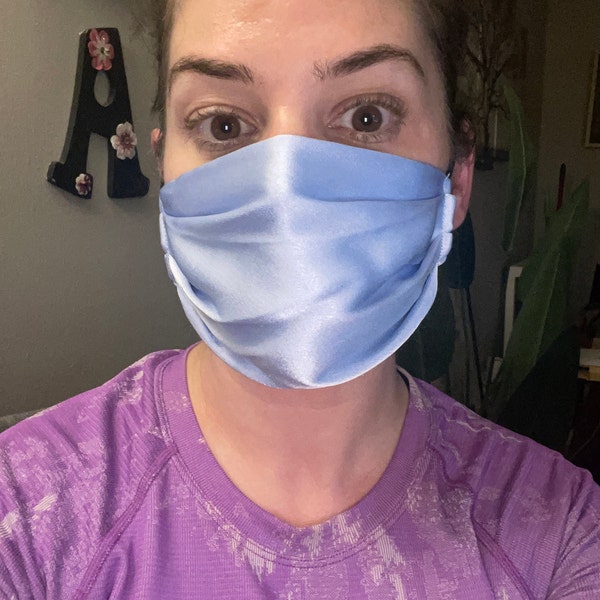 Super Soft Silky Satin Face Masks Made in the UK! Washable and Reusable ...