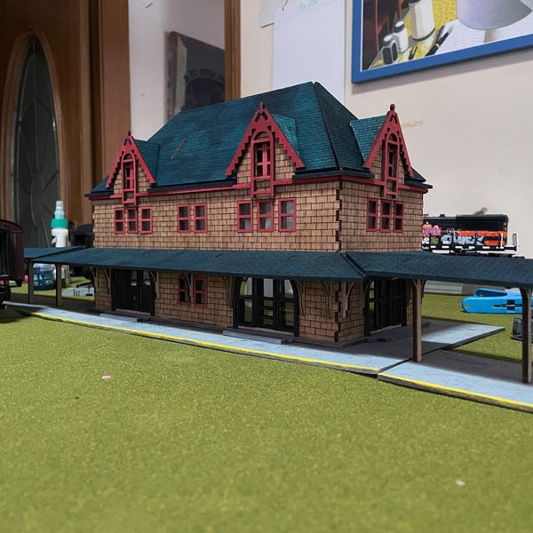 1:48 (O Scale) [assembled] Two Story House, Miltion Villa. - Etsy