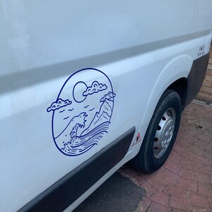 Adventure Van World Map Compass Sticker, World Map Sticker, Camper Van ...