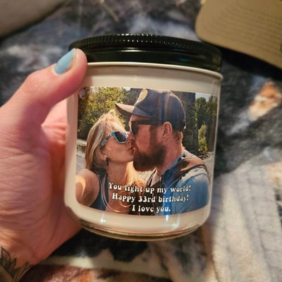 Personalized Photo Candle Custom Photo Candle Picture - Etsy