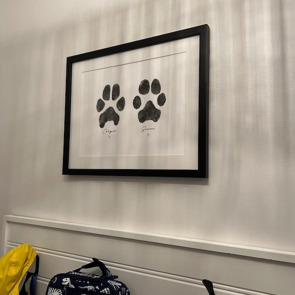 Custom Dog Paw Print From Photo | Digital Dog Paw Print | New Puppy Paw ...