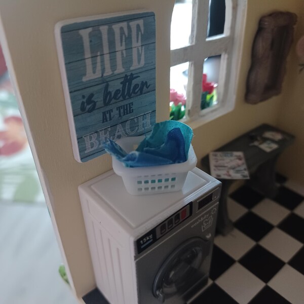 Dollhouse Miniature Opening Times Sign Opening Hours Sign Handmade ...