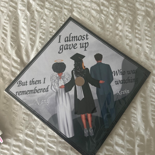 Custom Memorial Cap Decoration, Personalized Memories Graduation Cap ...