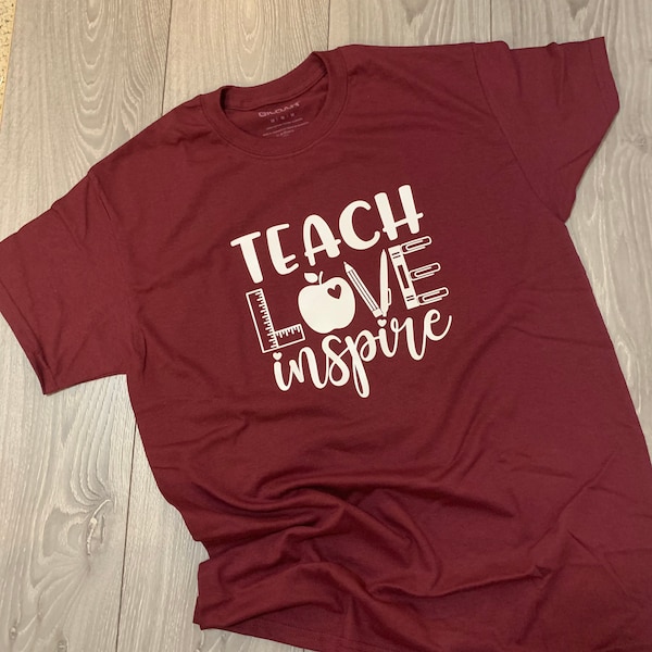 Teach Love Inspire SVG / Cut File / Cricut / Commercial Use ...
