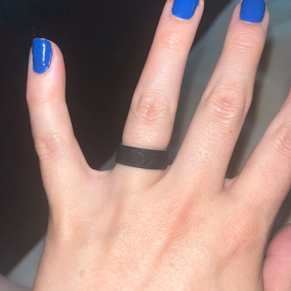 Pattered Silicone Rings, Stackable, Water Proof, Wedding, Eco Friendly ...