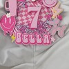 Pink Preppy Shaker Cake Topper: Smiley Face Groovy Party - Etsy