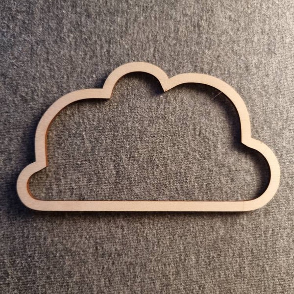 Wooden Cloud Cut Out Shape for Crafts and Decoration - Laser Cut ...