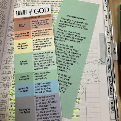 Bible Verse Bookmarks Set of 5 Printable, Scripture Bookmarks for ...