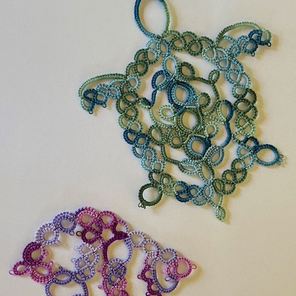Tatting Pattern PDF "turtle" for Shuttles - Etsy