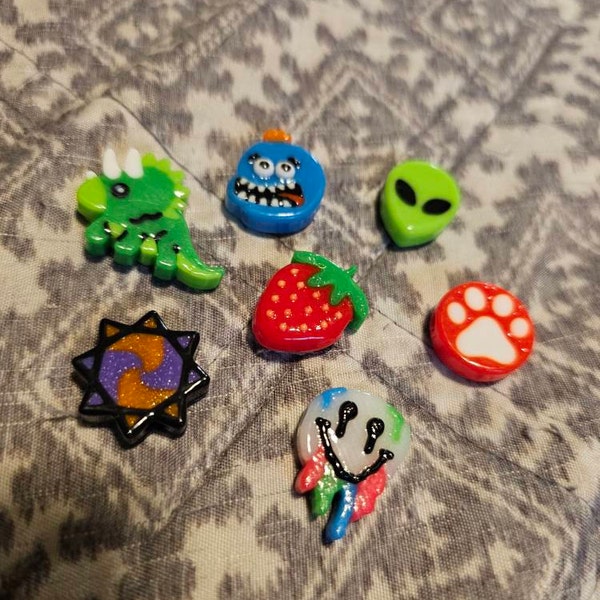 Flowstar Kandi Beads | Packs of 4, 12, 24, or 36 Beads. Rave Charms in ...