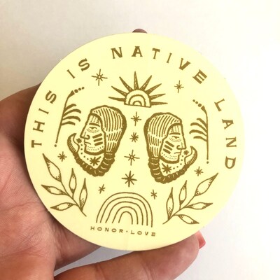 This is Native Land Vinyl Sticker - Etsy