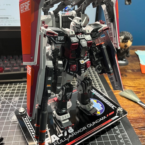 Premium Large Gunpla Acrylic Display Base With Standoffs | 1/100 and 1/ ...