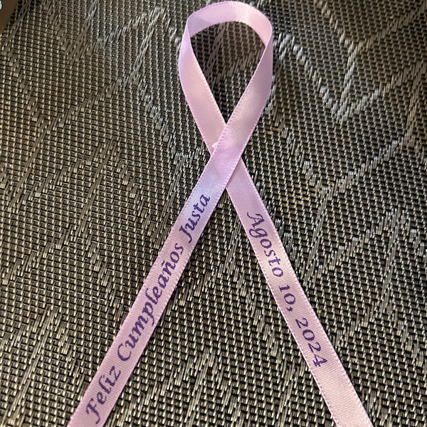 3/8 Gold Edged Printed Favor Ribbons Custom Print Ribbons Personalized ...