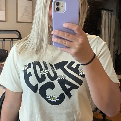 Educate Shirt, Teacher Tshirt, Teach Shirt, Teacher Shirt, Cute Shirt ...