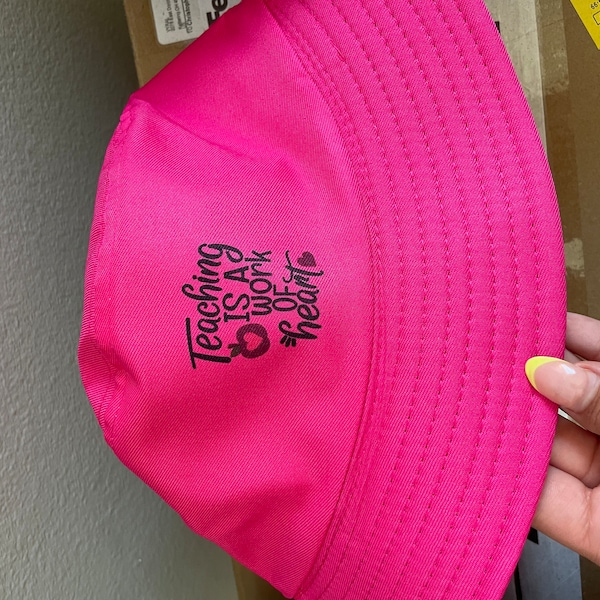 CUSTOM Wavy Groovy Font Bucket Hat | 4 Colors to Choose | Completely ...