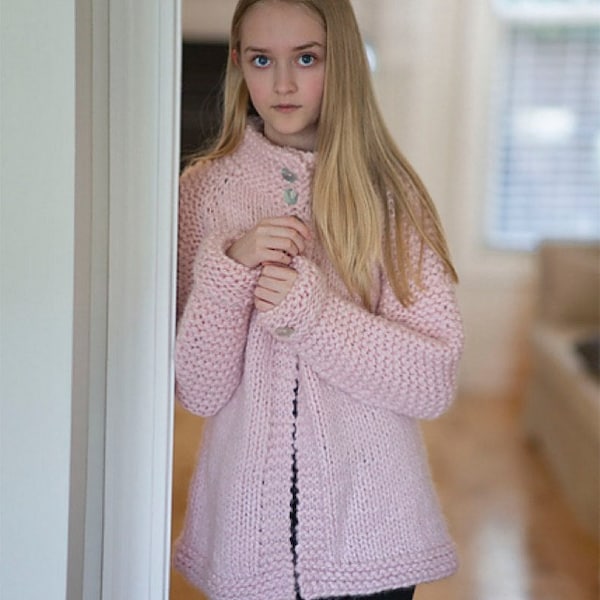 KNITTING Pattern-the Brink Sweater (2, 3/4, 5/6, 7/8, 9/10, 11/12, S, M ...