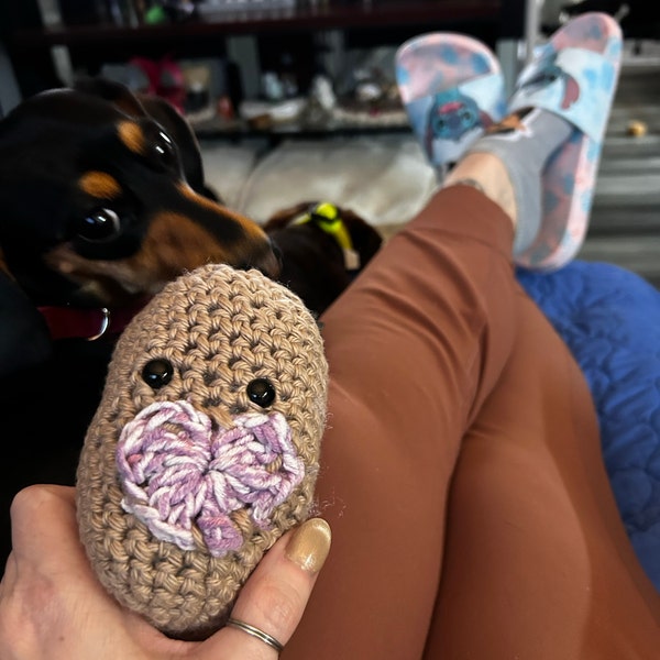 Emotional Support Eggplant, Potato, Carrot Amigurumi Printable Crochet ...