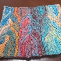 Crochet Scarf Pattern Slip Stitch Crochet Knit Look Short Rows Crochet ...