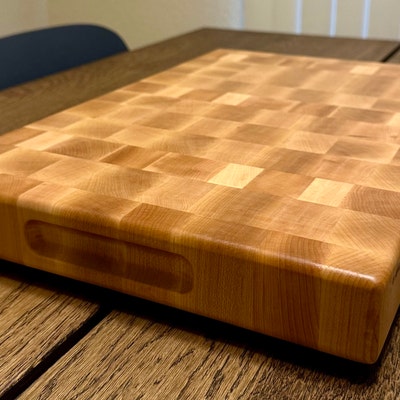 Edge Grain Wood Dough Kneading Board With Double Countertop Notch ...