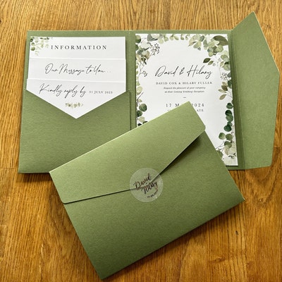 Stone DIY Pocketfold Envelopes, 270gsm 5x7 Portrait, With Pocket & Fold ...