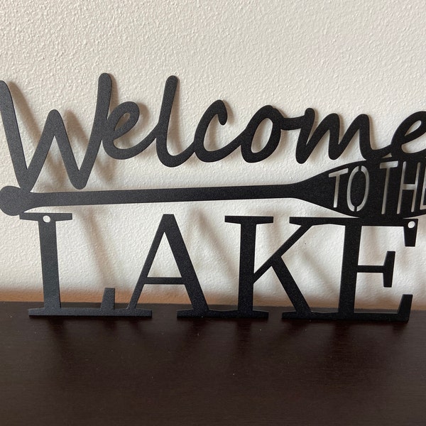 Welcome to the Lake Sign | Lake House Decor | Lakehouse Wall Art ...