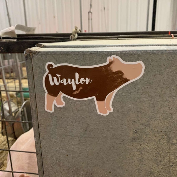 Custom Show Animal Sticker: Personalized Livestock Decal - Etsy