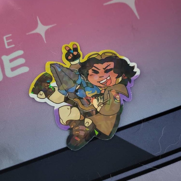 Venture OW - 2.8x3 Holographic Vinyl Overwatch Sticker - Etsy