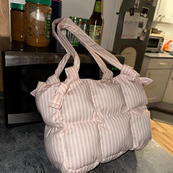 Quilted Cloud Bag Sewing Pattern PDF: DIY Shoulder Tote Purse Tutorial ...