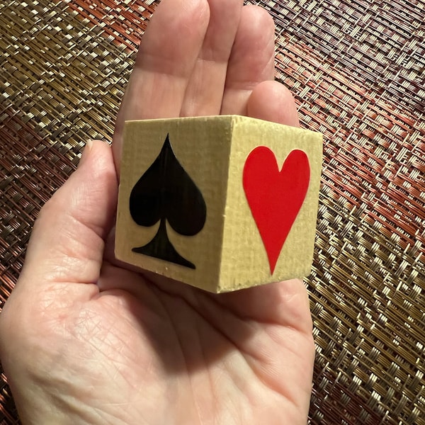 Natural Wood Euchre Trump Cube, "what's Trump?" Cubes, Trump Marker ...