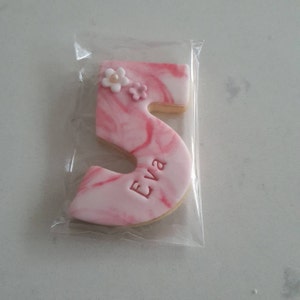 Birthday Cookies, Birthday Biscuits, Number Cookies, Party Favours, Age ...