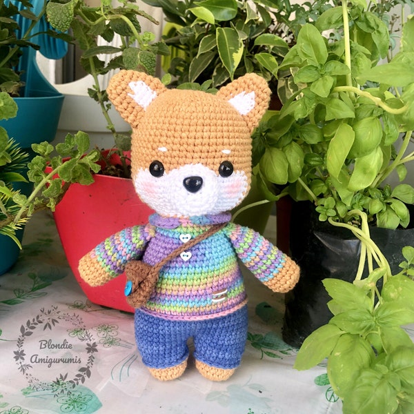 French/ English/ Spanish/ Vietnamese Amigurumi Crochet Pattern: Aki the ...