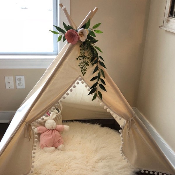 Teepee Topper Teepee Toppers Felt Flower Teepee Topper Teepee Decor ...