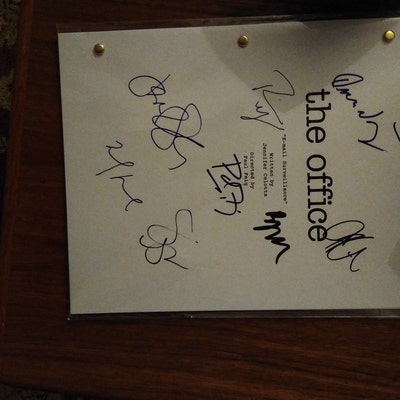 The Office TV Show Script Signed Autograph Screenplay Card Michael ...