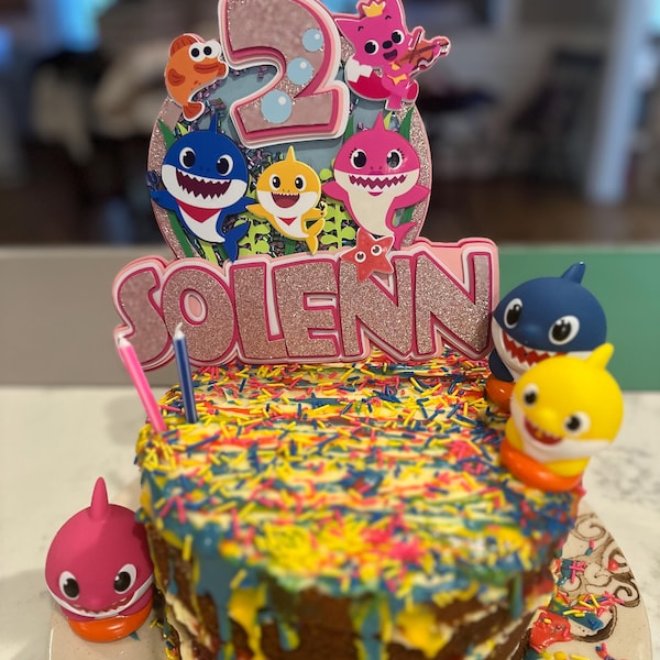 Bebefinn Cake Topper, Party Baby Shark, Custom Design Bebefinn Party ...