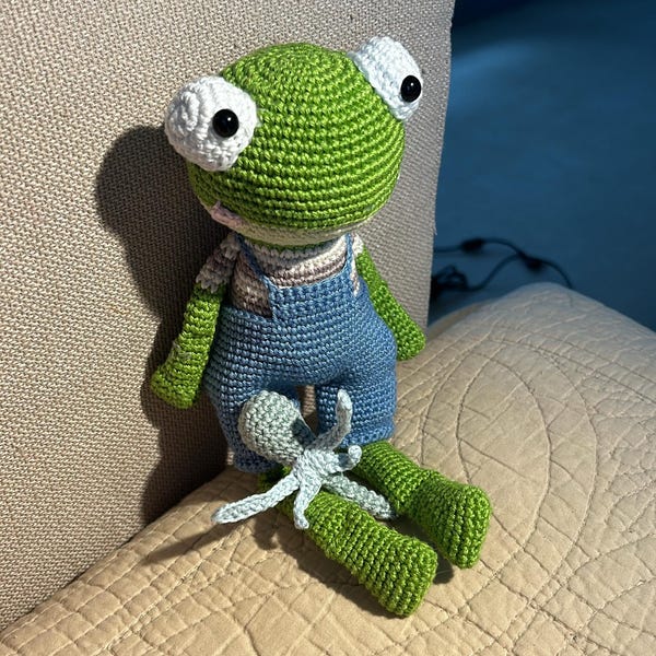 PATTERN ONLY: Frog Crochet Toy | Amigurumi Frog | Froggy Crochet ...