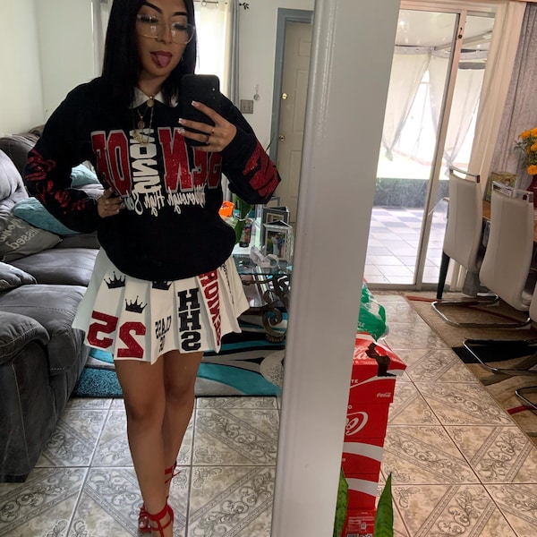 Custom Graduation Sweater & Skirt Set – Personalized Senior Outfit ...