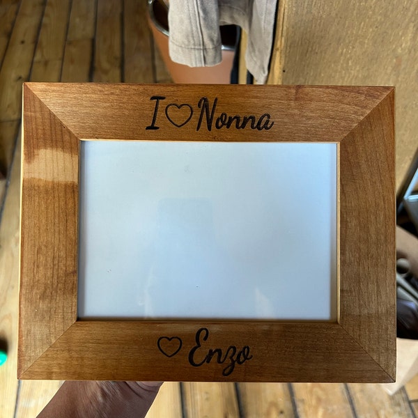 Personalized Picture Frame Custom Picture Engraved Picture Gift for Him ...