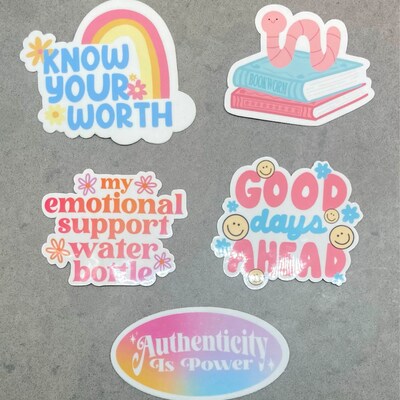 Emotional Support Water Bottle Sticker, Mental Health Sticker, Funny ...