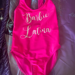 GIRLS Personalized One Piece Swimsuit Onepiece Girls Swimwear Kids ...