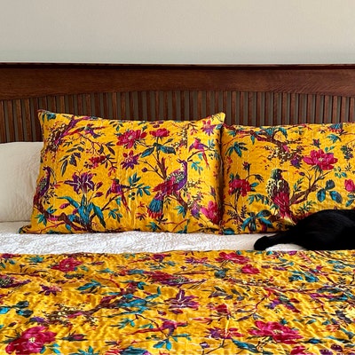 Indian Patchwork Quilt Kantha Quilt Handmade Vintage Quilts - Etsy