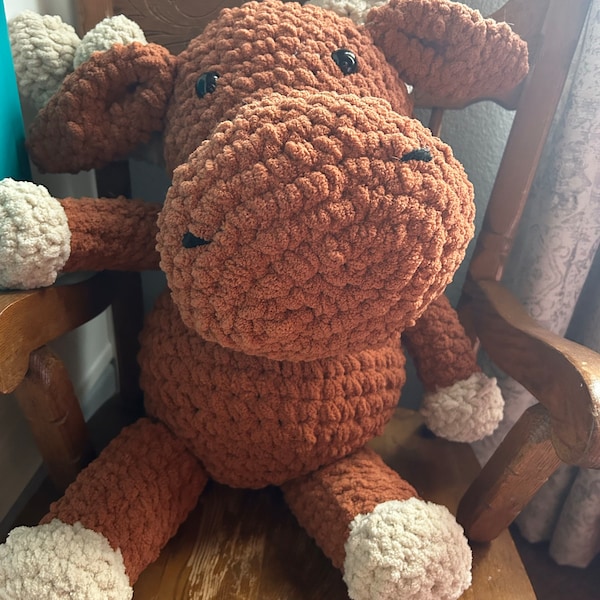 Manny Moose CROCHET PATTERN, Amigurumi Crochet Pattern, PDF, English ...