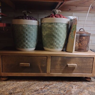 Wood Riser With Feet Modern Farmhouse Decor Rustic Home Decor - Etsy