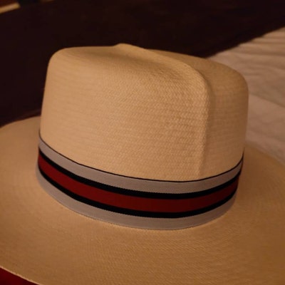 Genuine Panama Hat Ecuador montego Red/brown Fino High Quality Hat Made ...