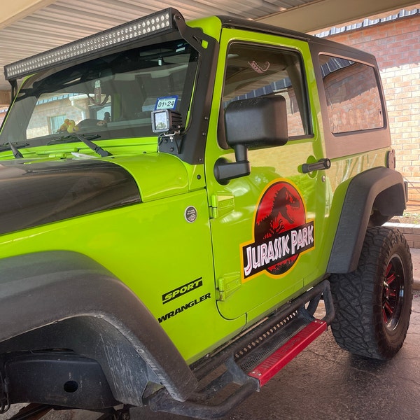 Original Jurassic Park Colored Dinosaur Compatible for Jeep SUV Truck ...
